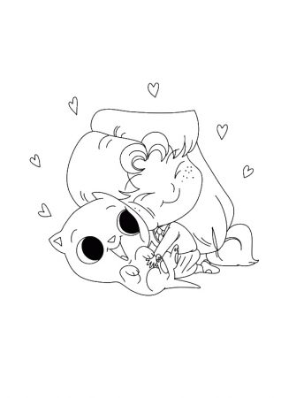 Coloriage°5 : Mortelle Adèle et Ajax - iColorify